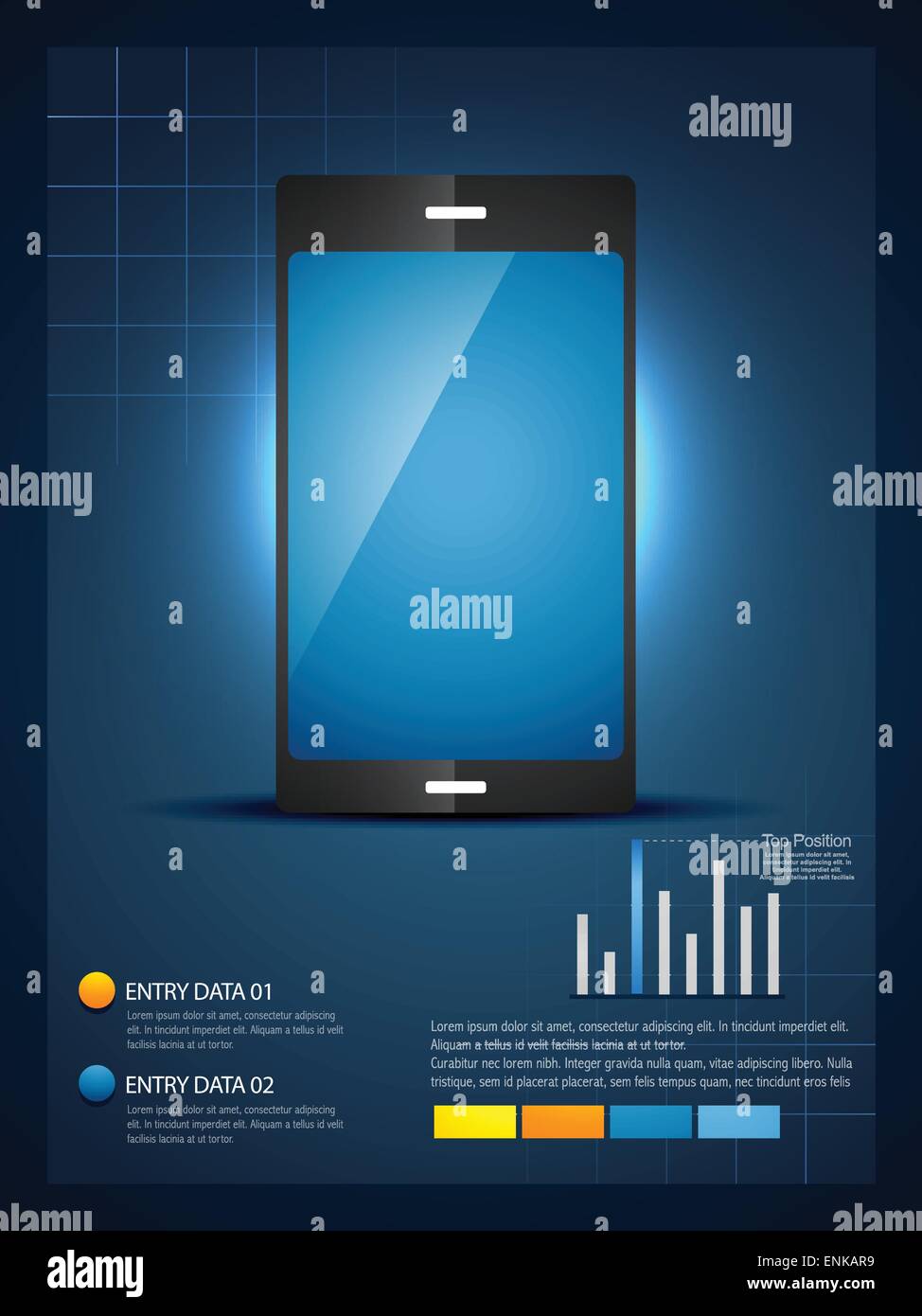 Mobile ad vector vectors Stock Vector Images - Alamy