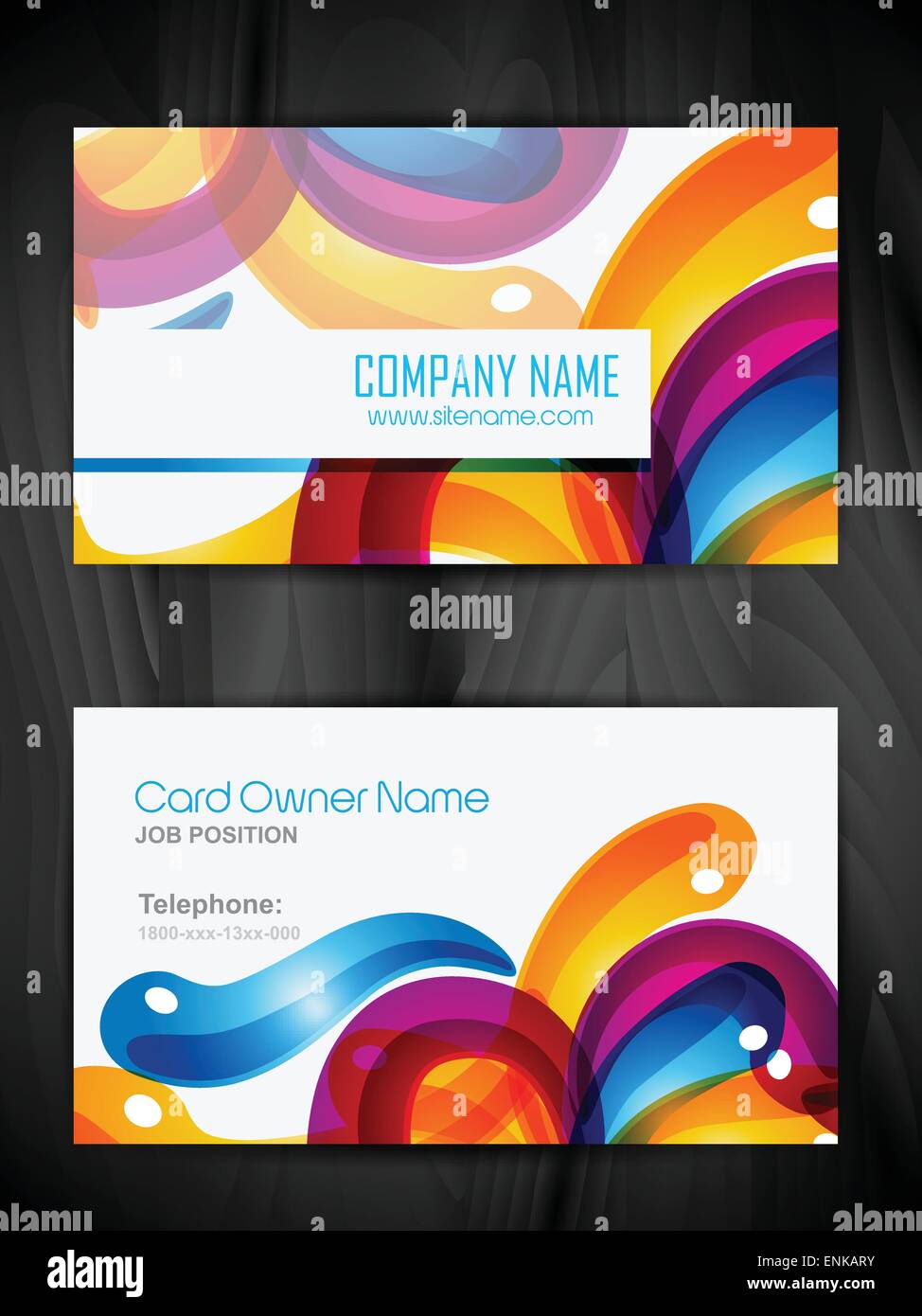 Colorful business card hi-res stock photography and images - Alamy