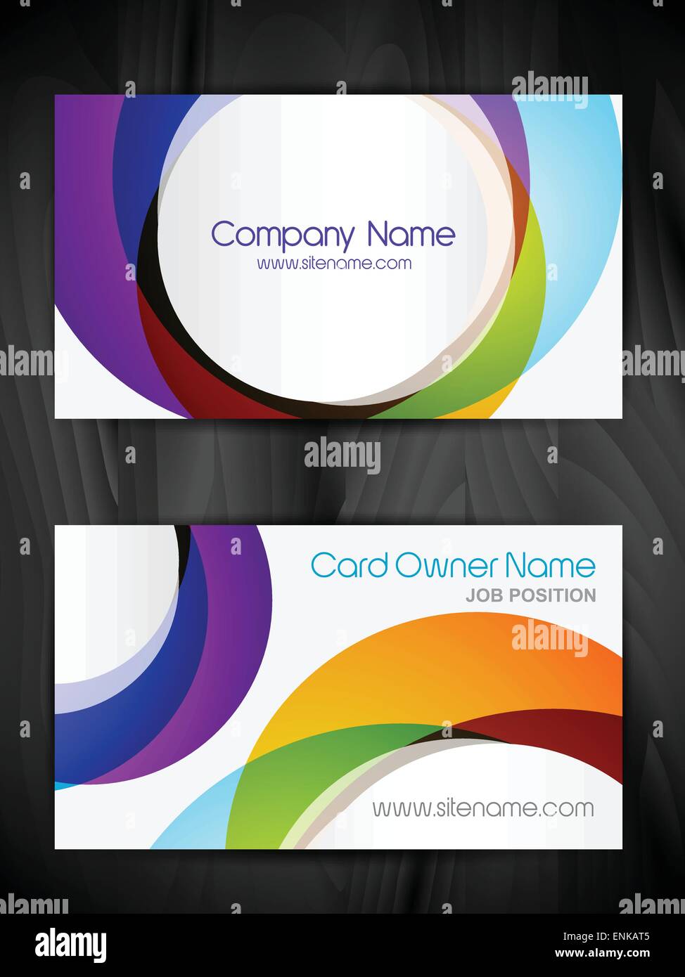 Abstract business card template hi-res stock photography and images - Alamy