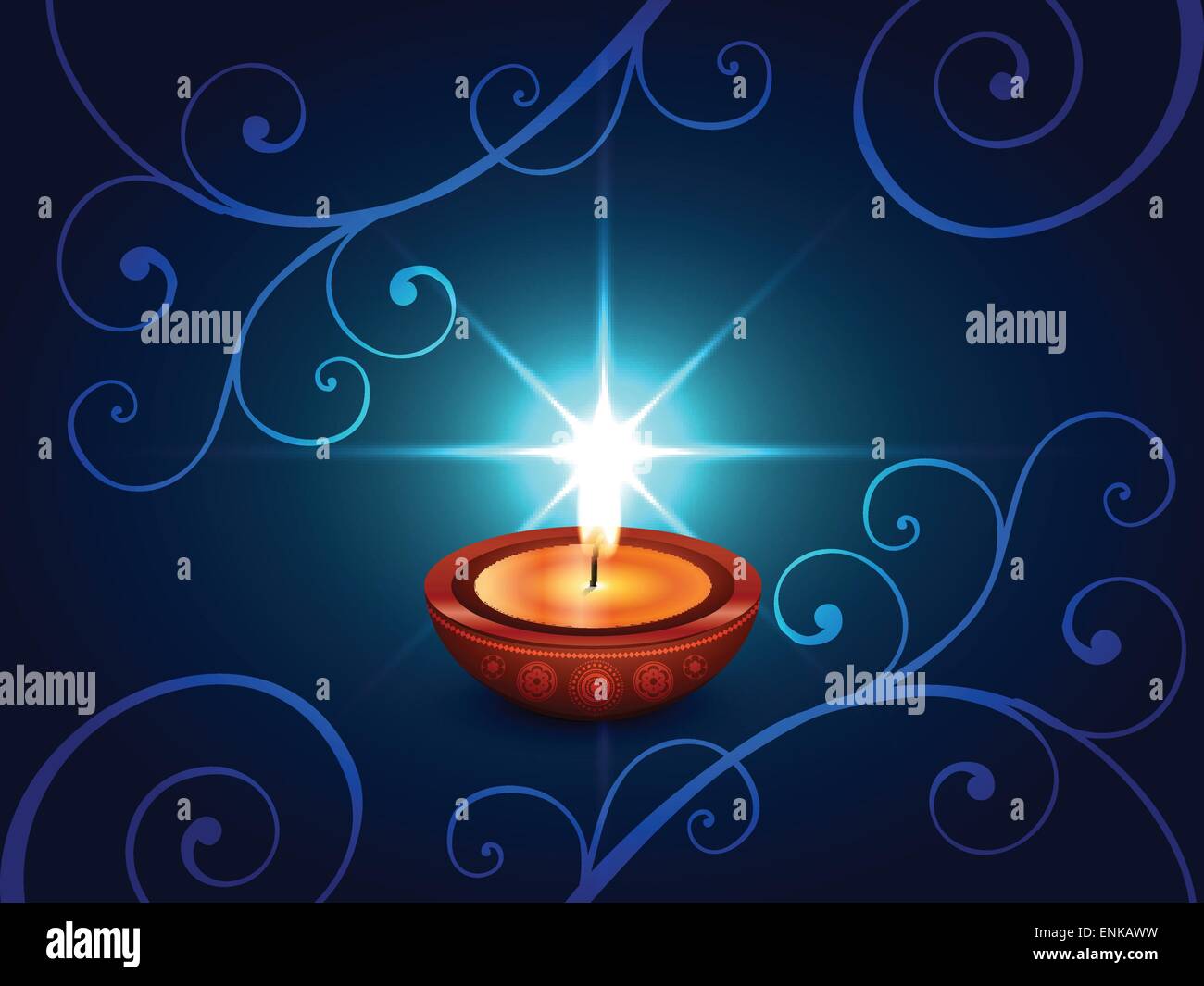 vector beautiful diwali design background Stock Vector Image & Art - Alamy