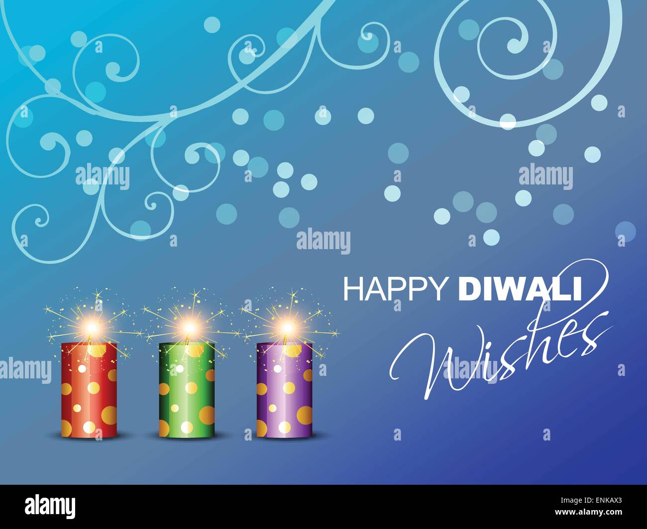 vector diwali burning crackers illustration Stock Vector Image & Art ...