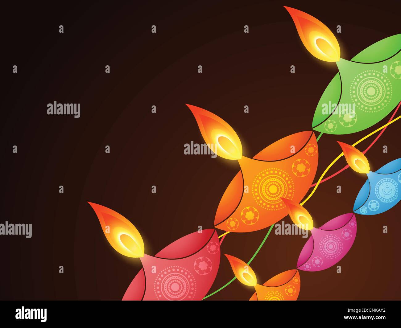 Beautiful diwali diya space text hi-res stock photography and images ...