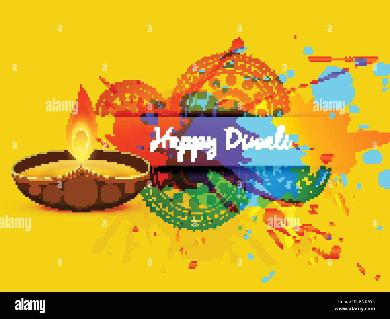abstract style vector diwali background Stock Vector Image & Art - Alamy