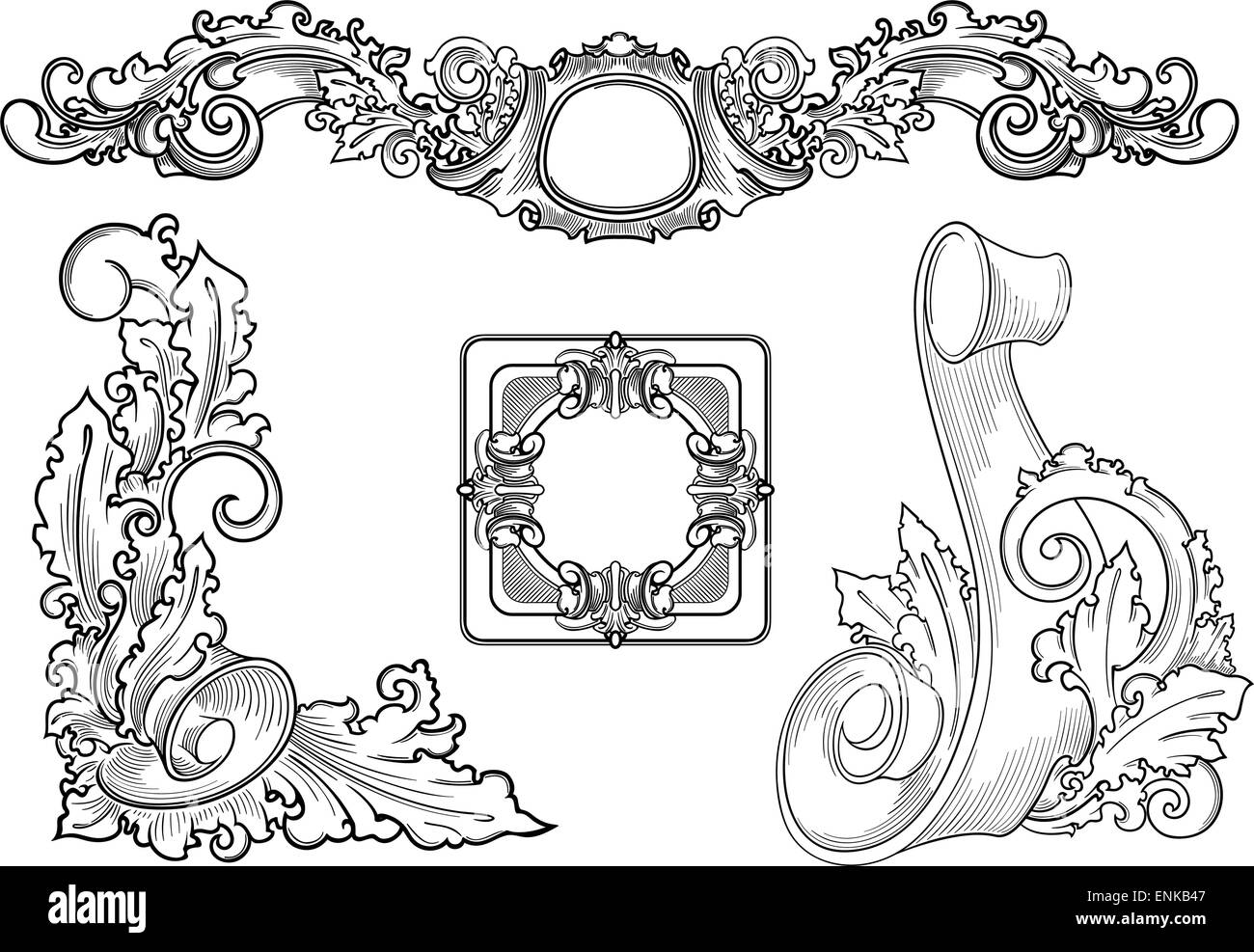 Fancy architectural detail Cut Out Stock Images & Pictures - Alamy