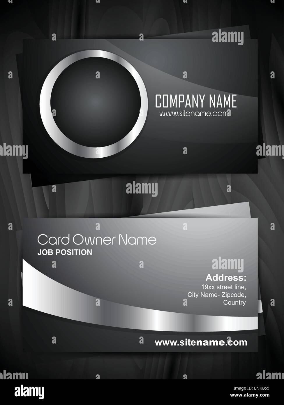 vector stylish business card design Stock Vector Image & Art - Alamy