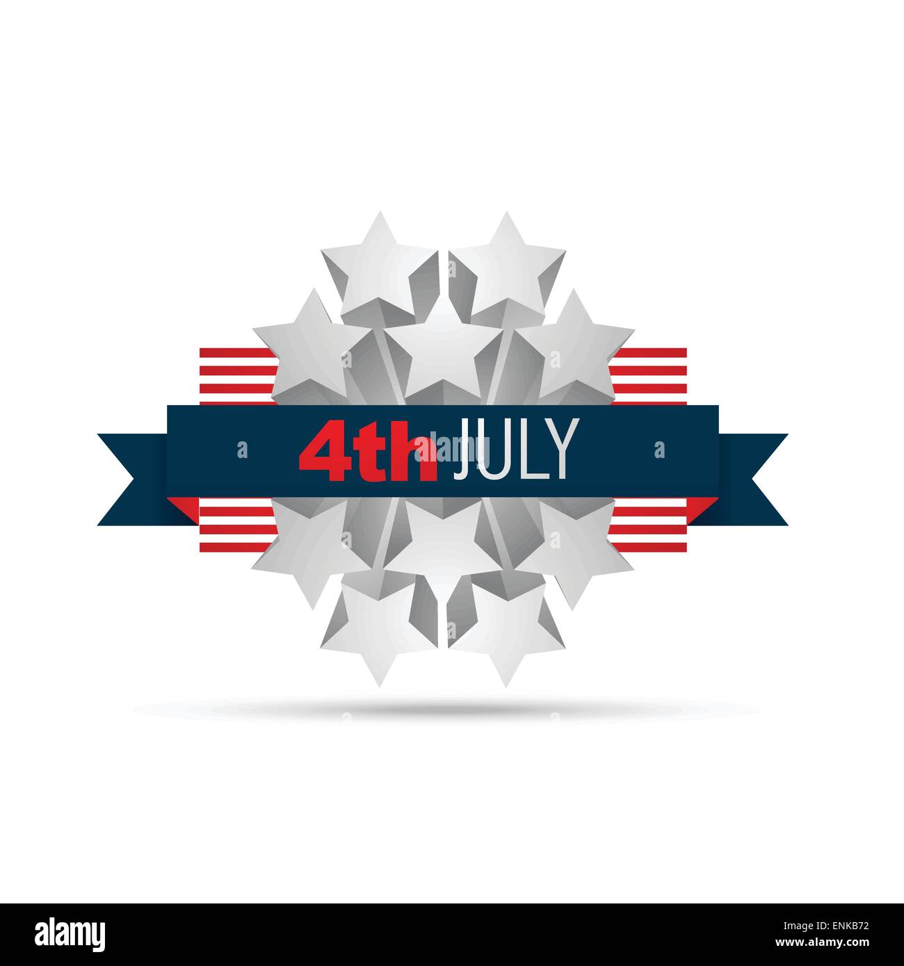 vector 4th of july label design Stock Vector Image & Art - Alamy