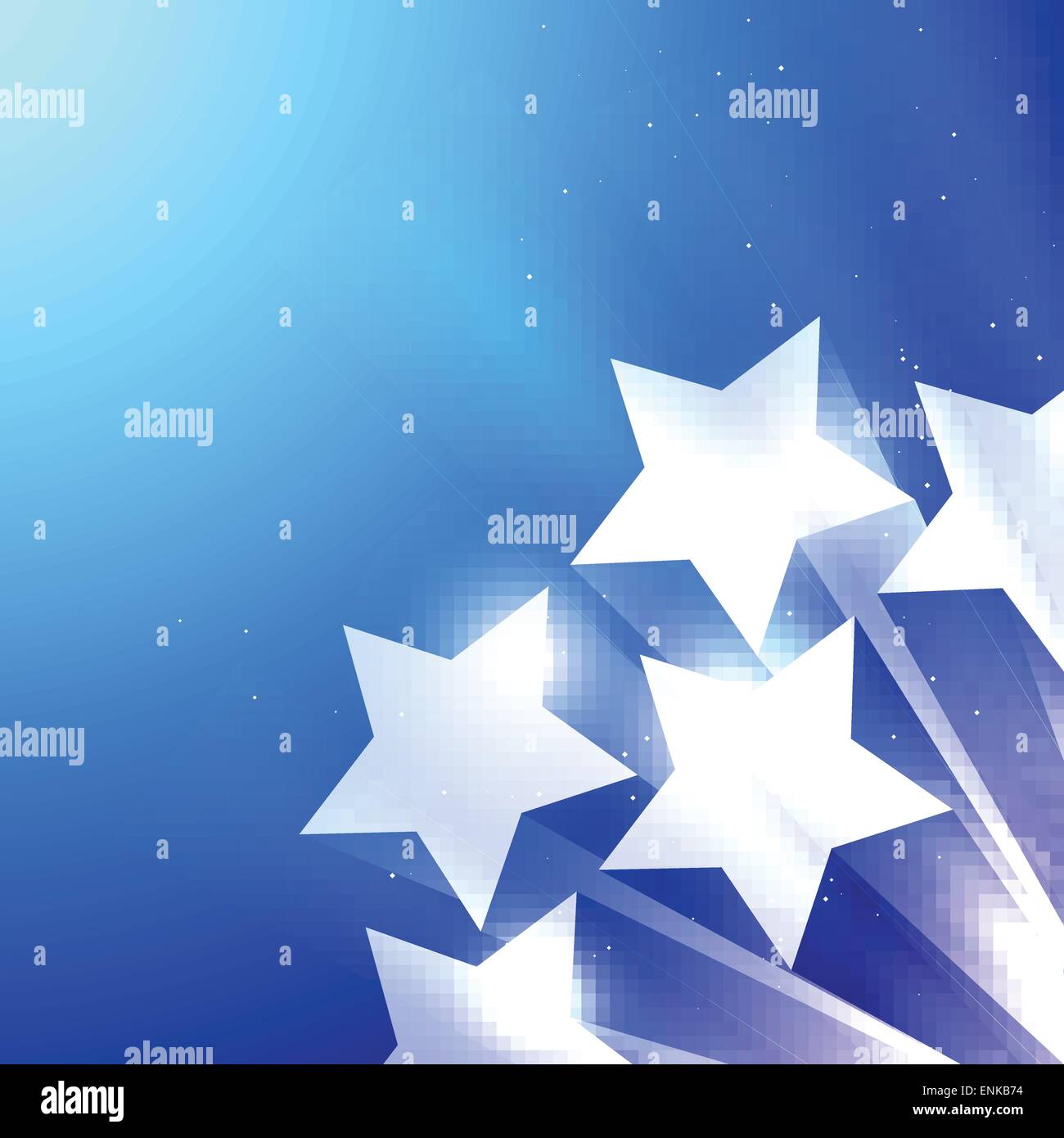 shiny star vector blue background Stock Vector Image & Art - Alamy