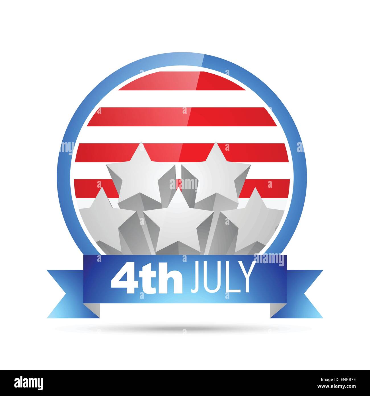 vector 4th of july label design Stock Vector Image & Art - Alamy