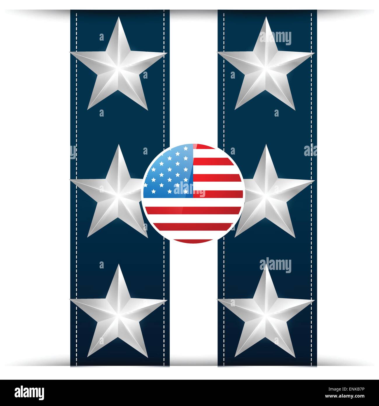 vector stylish american flag design Stock Vector Image & Art - Alamy
