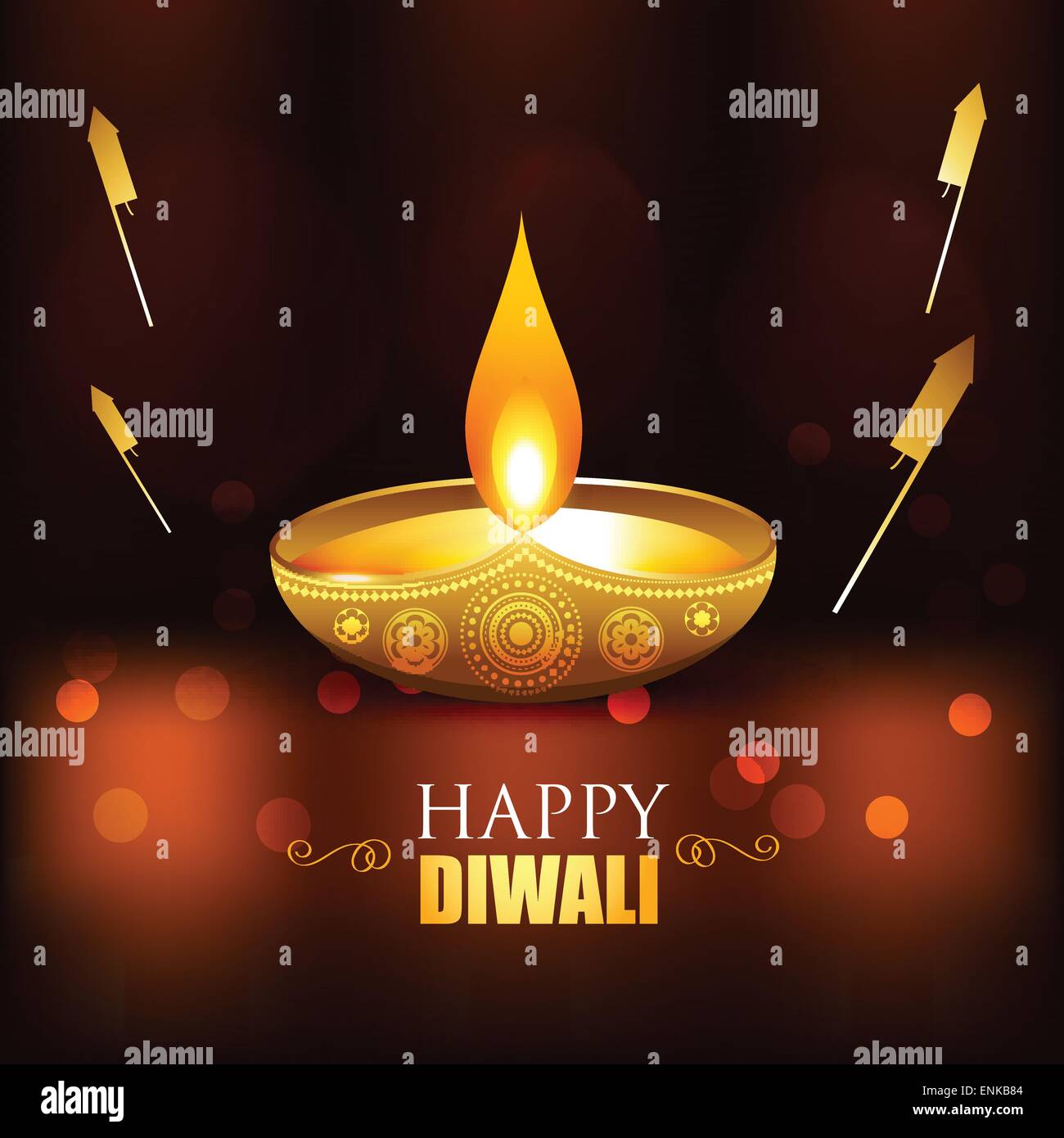 vector golden diya design art Stock Vector Image & Art - Alamy