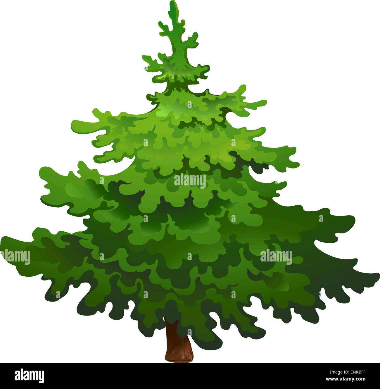 Backlit pine tree Stock Vector Images - Alamy
