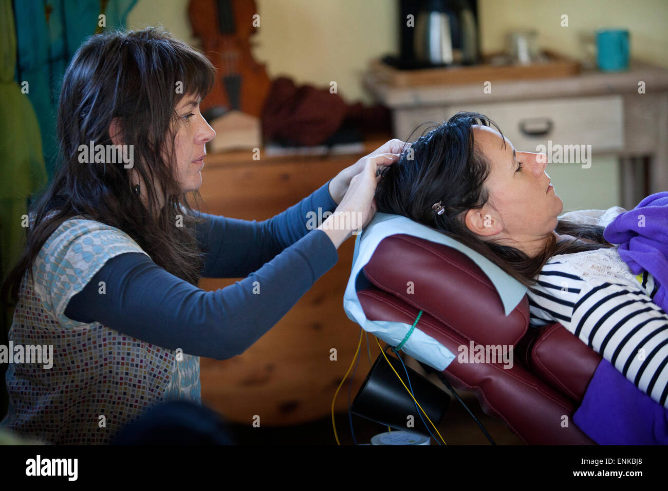 Neurofeedback patient hi-res stock photography and images - Alamy