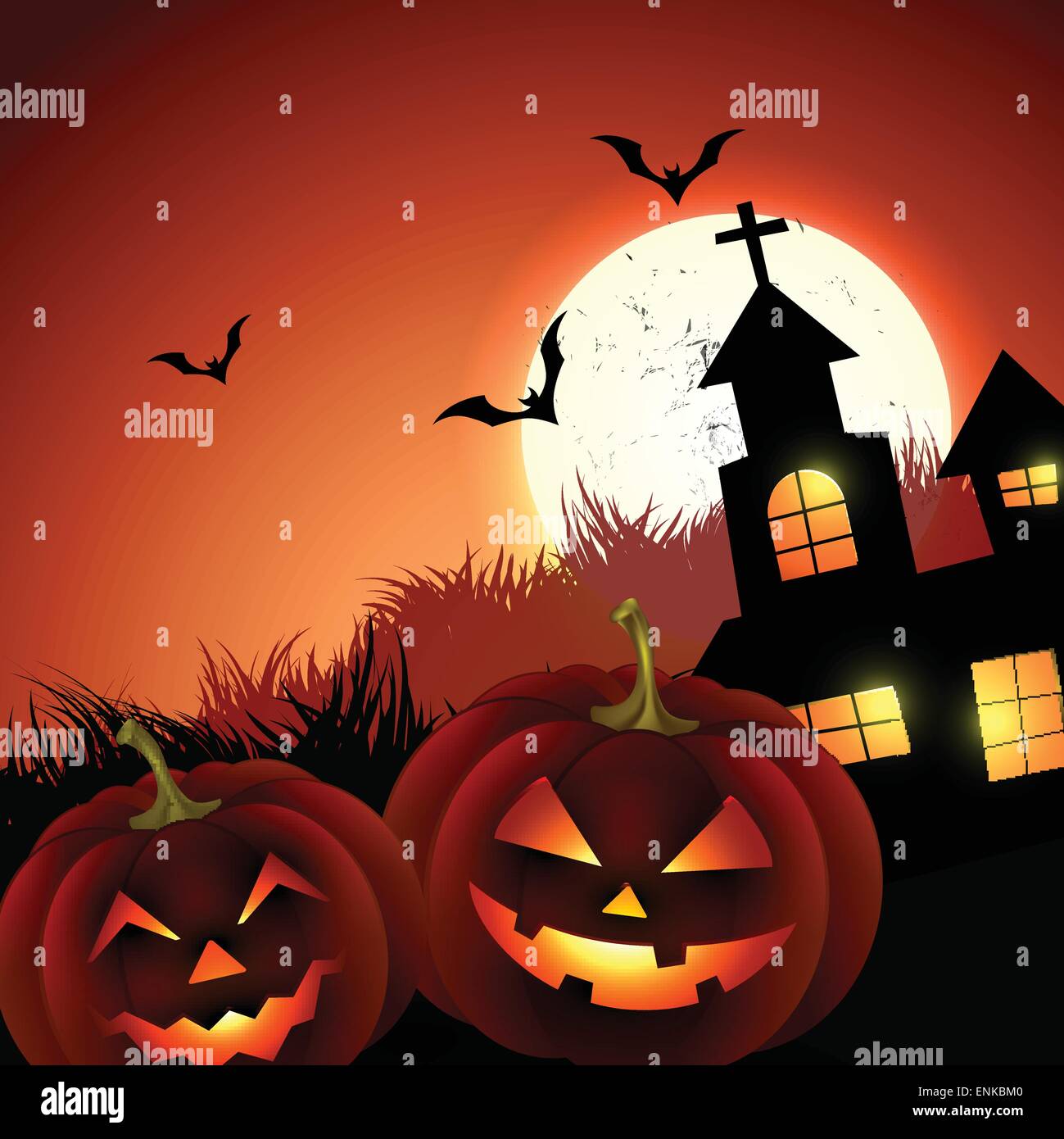horror halloween creepy design illustration Stock Vector Image & Art ...