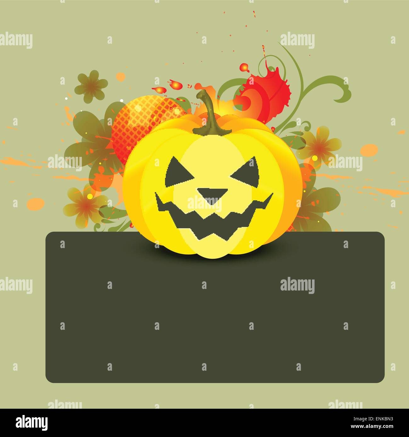 halloween design illustration with space for your text Stock Vector ...