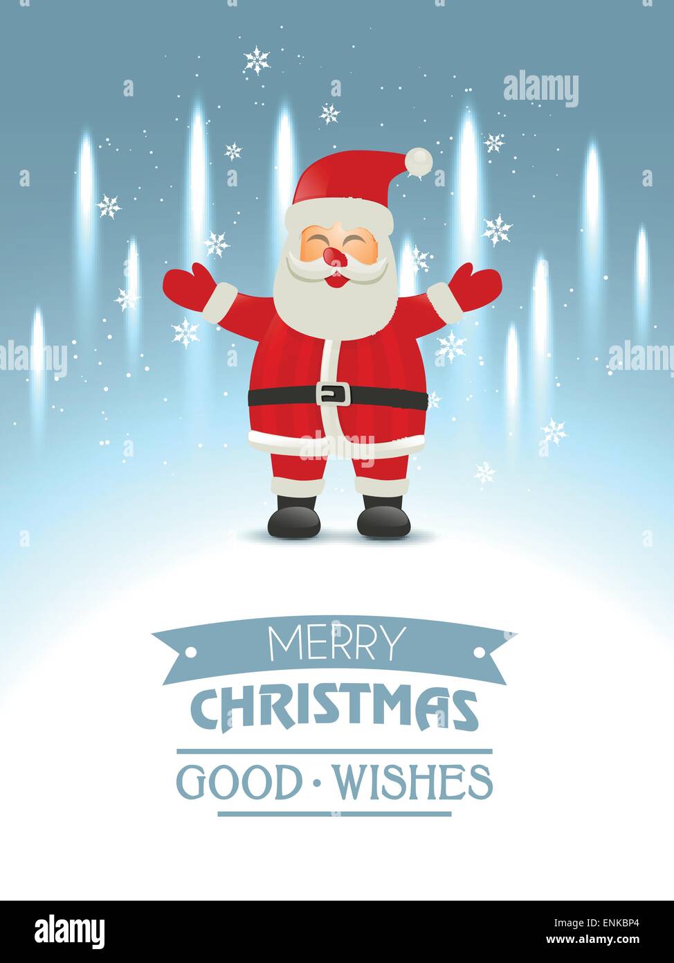 vector cute illustration of happy santa claus Stock Vector Image & Art ...