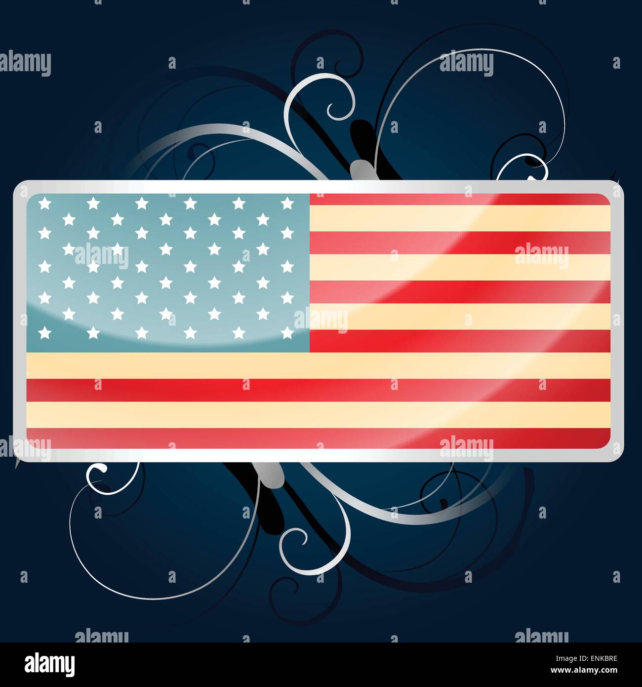 vintage style american flag design Stock Vector Image & Art - Alamy