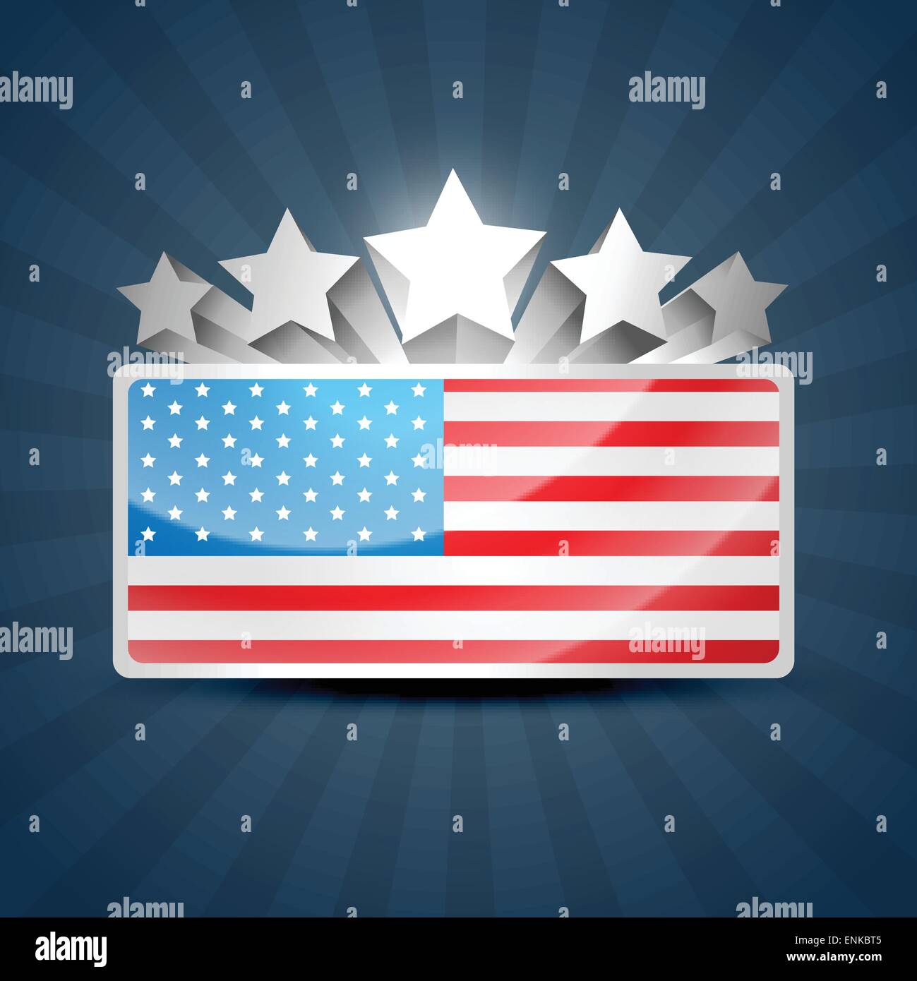 vector american flag design with stars Stock Vector Image & Art - Alamy