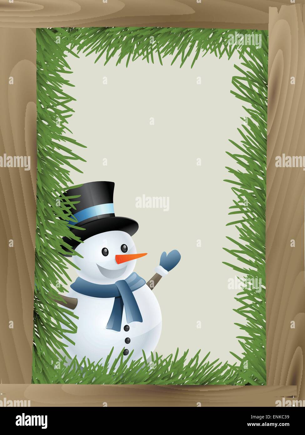 Winter snowman Stock Vector Images - Alamy