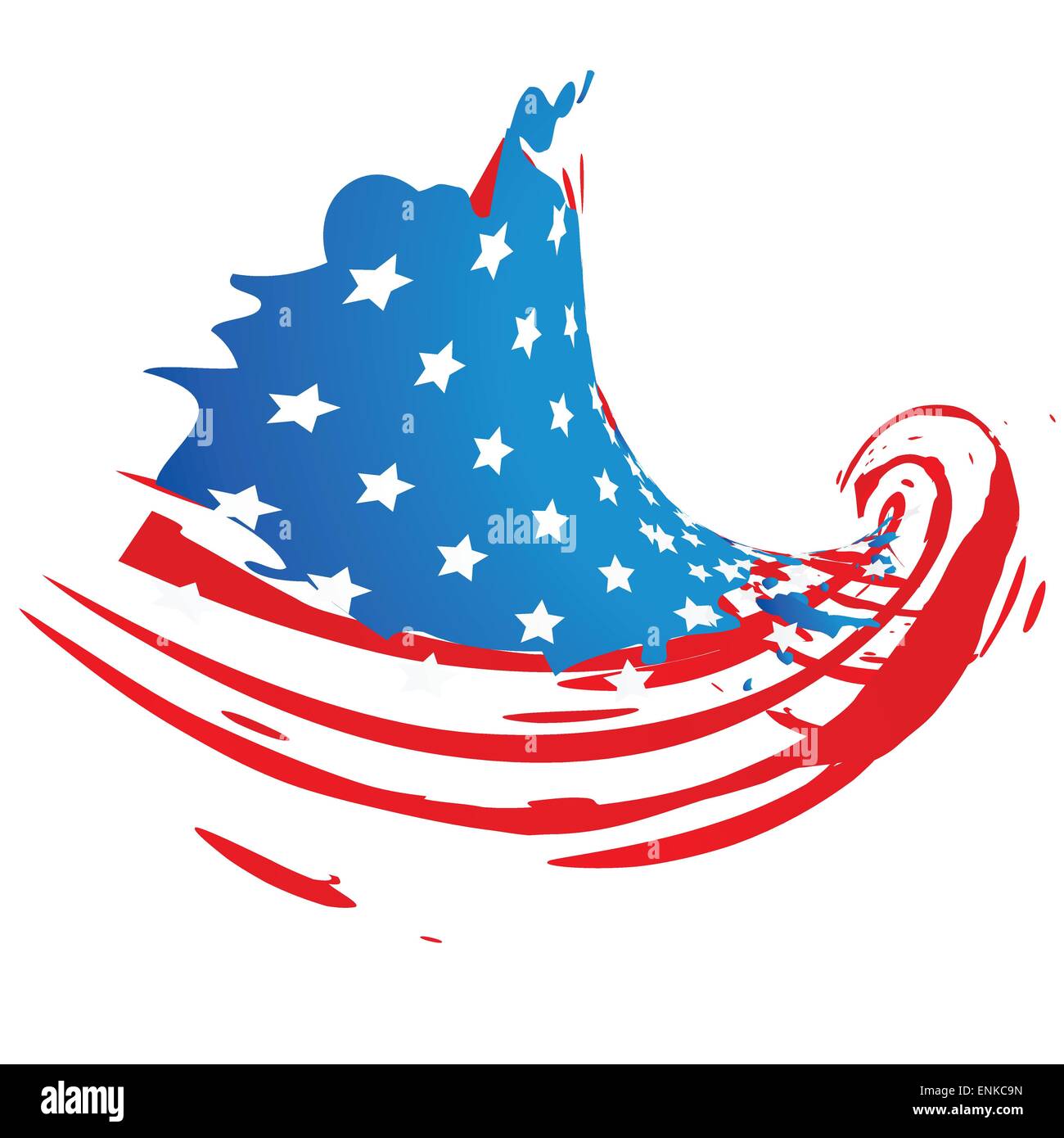 vector creative american flag illustration Stock Vector Image & Art - Alamy