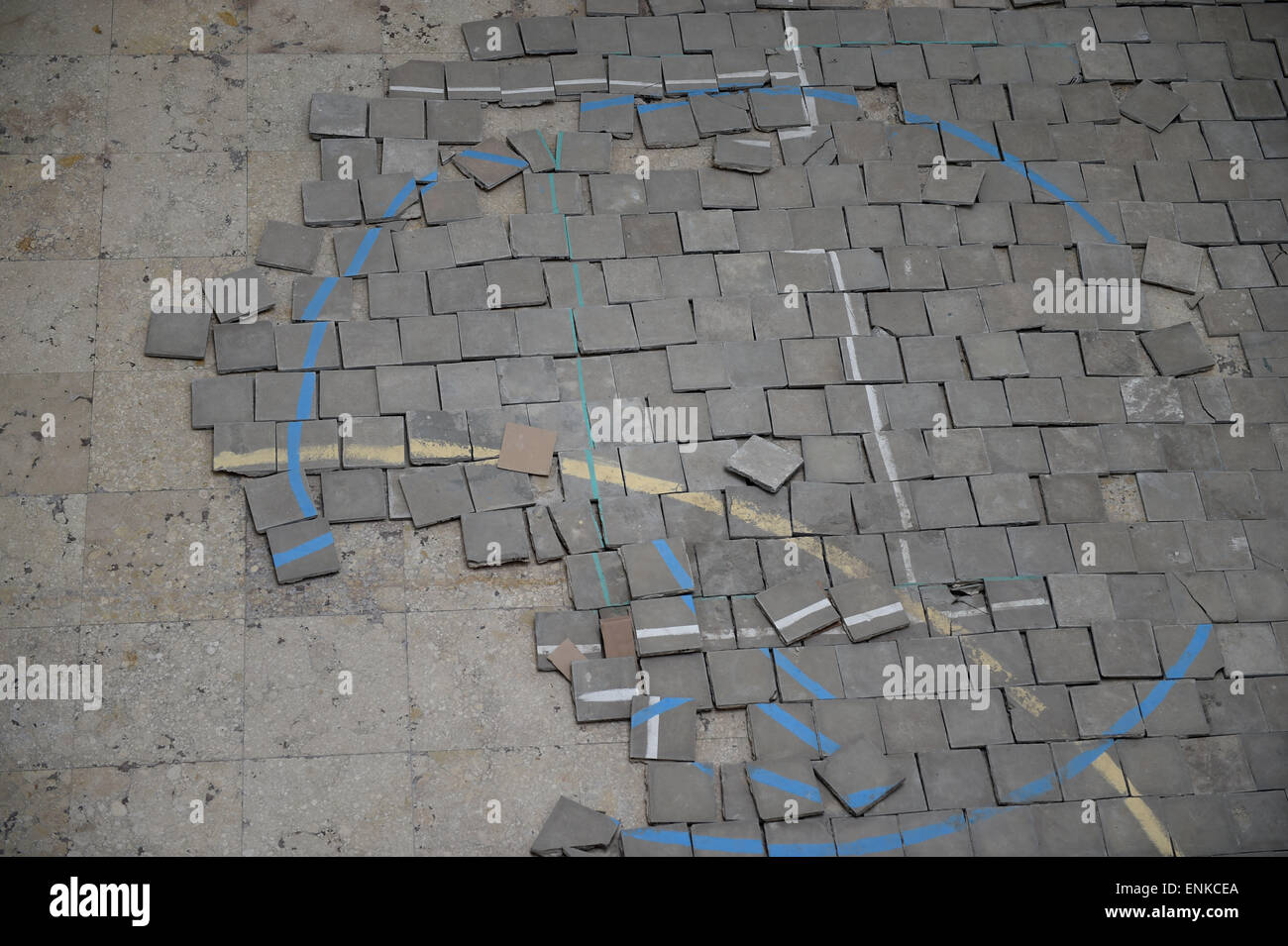 The piece 'Draw it Like This, 2015' by the Cairo-based artist couple ...