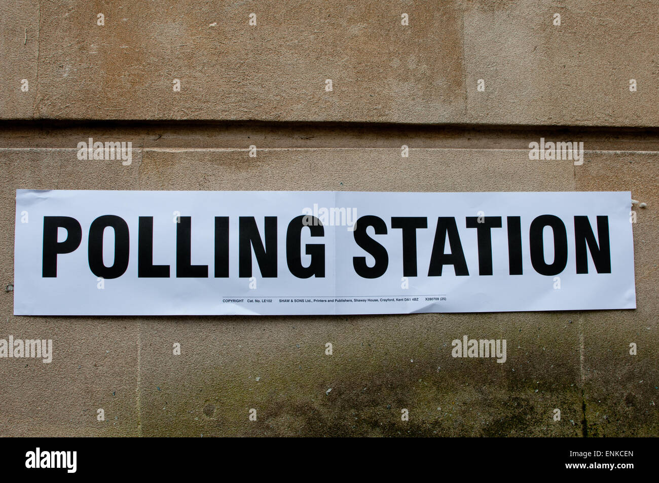 General Election Polling station Poster Twickenham Library Middlesex UK ...