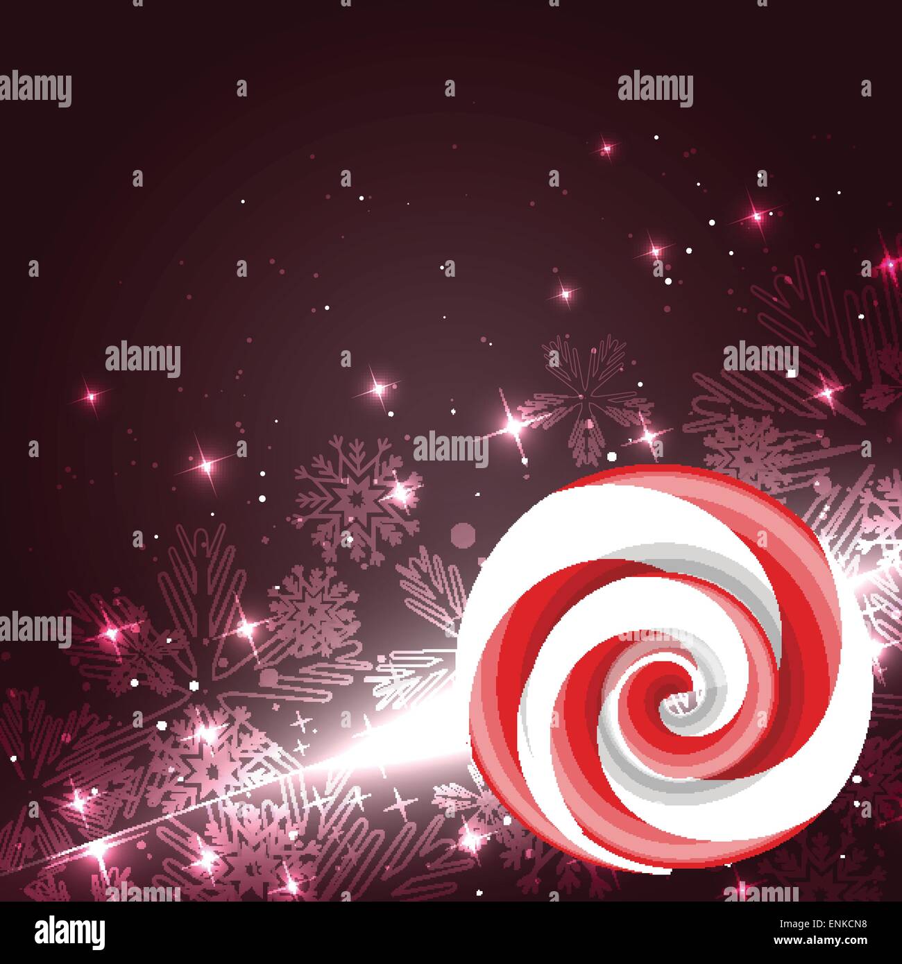stylish beautiful christmas candy lollipop design Stock Vector Image ...