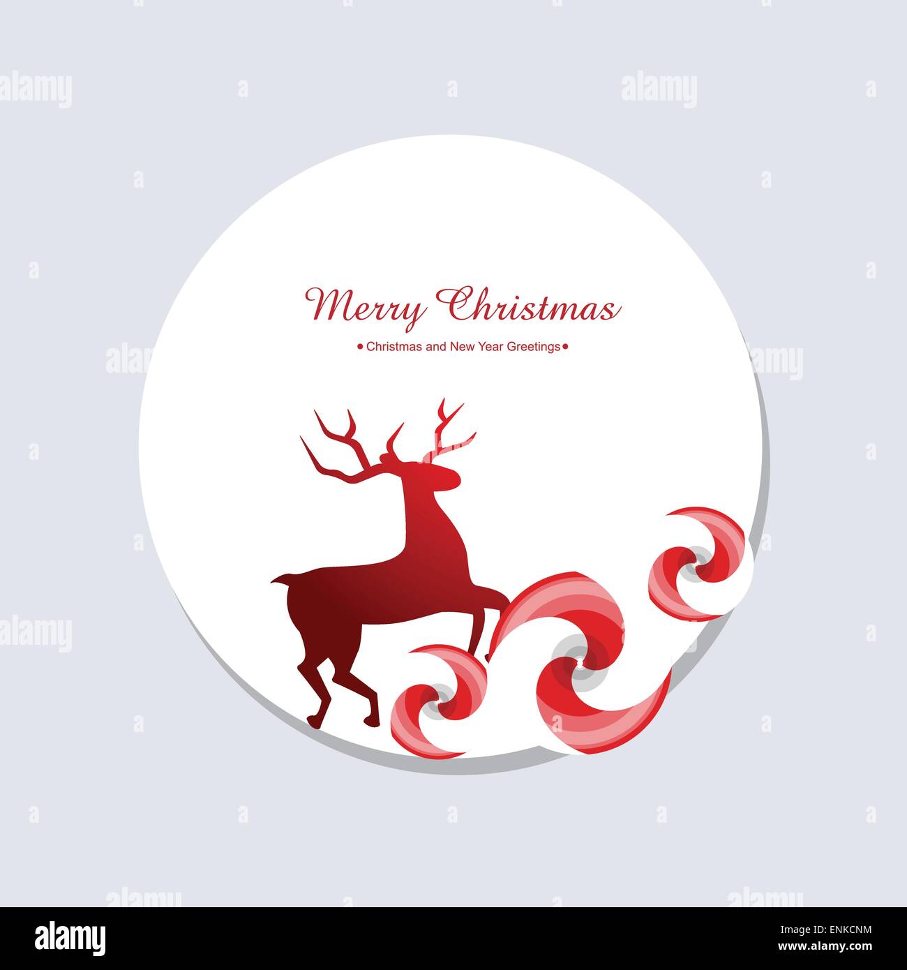 vector christmas reindeer design illustration Stock Vector Image & Art ...