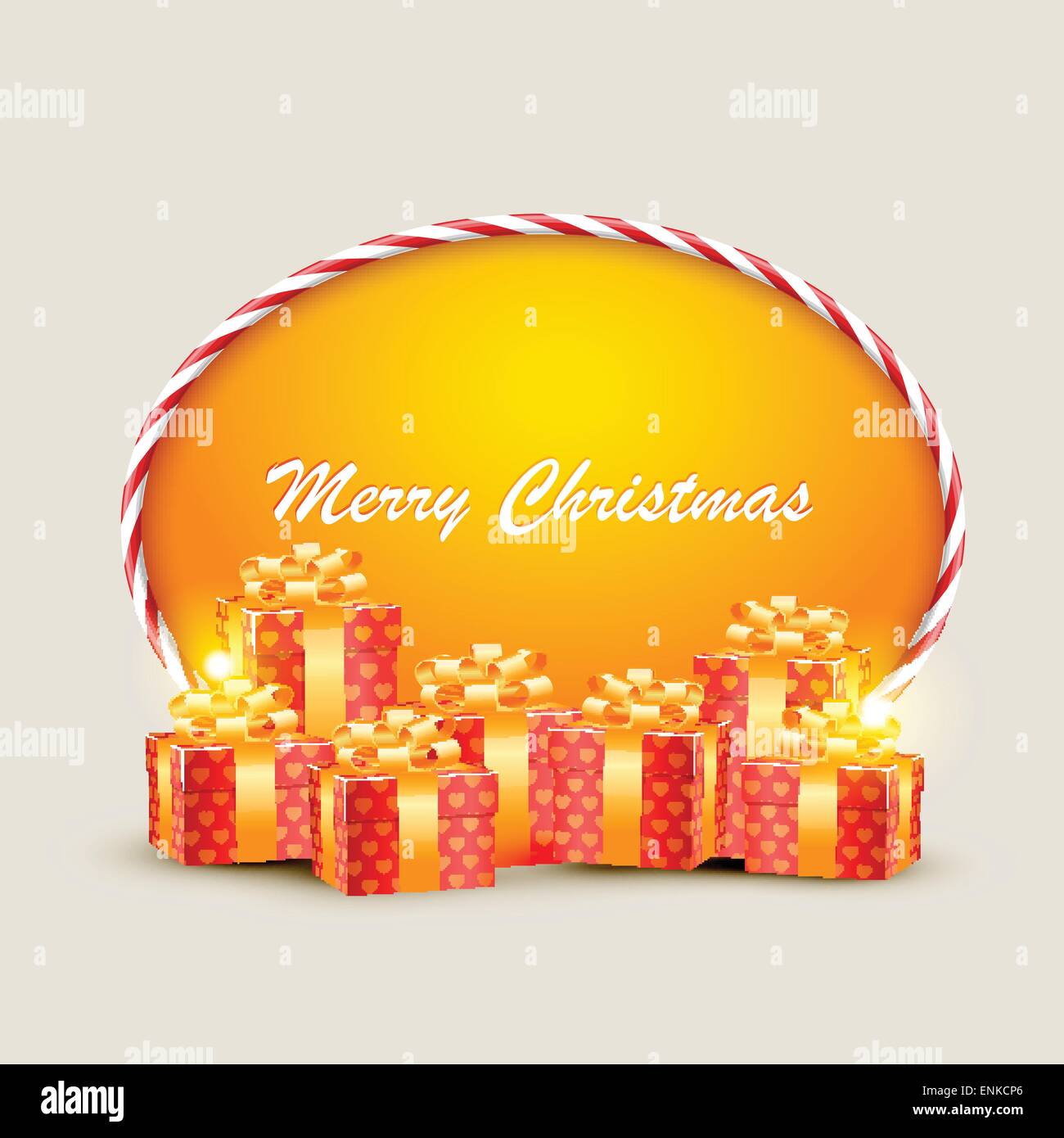 vector christmas gift box design illustration Stock Vector Image & Art ...