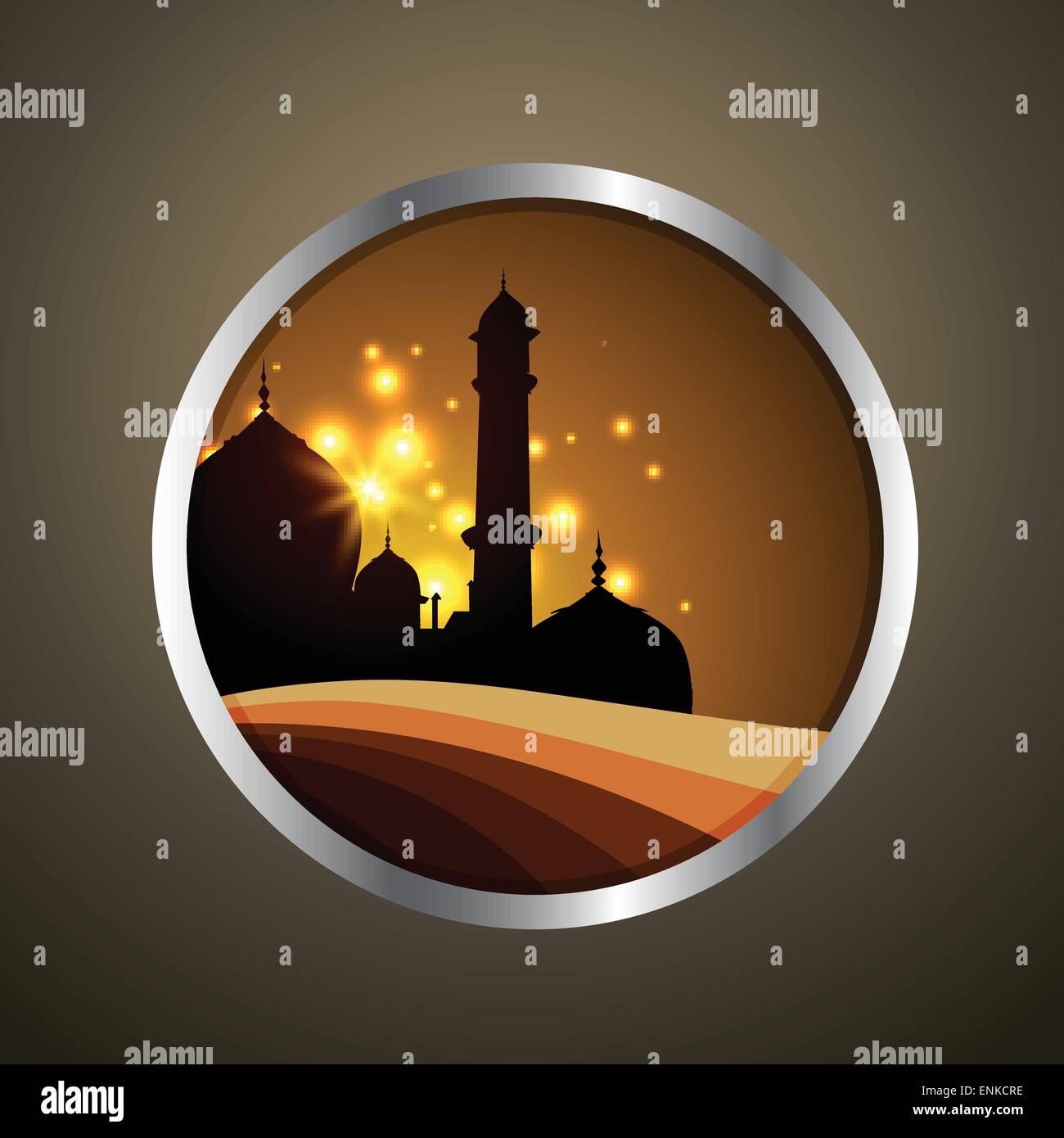 vector islamic label design illustration Stock Vector Image & Art - Alamy