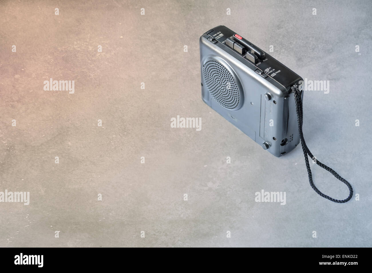 Vintage analog micro cassette tape recorder (Dictaphone Stock Photo - Alamy