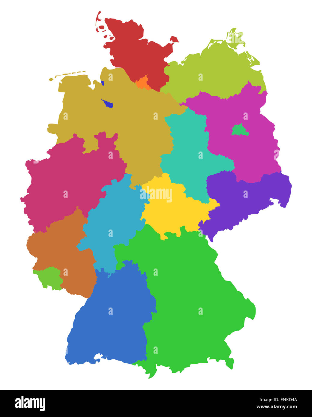 Map of Germany Stock Photo - Alamy