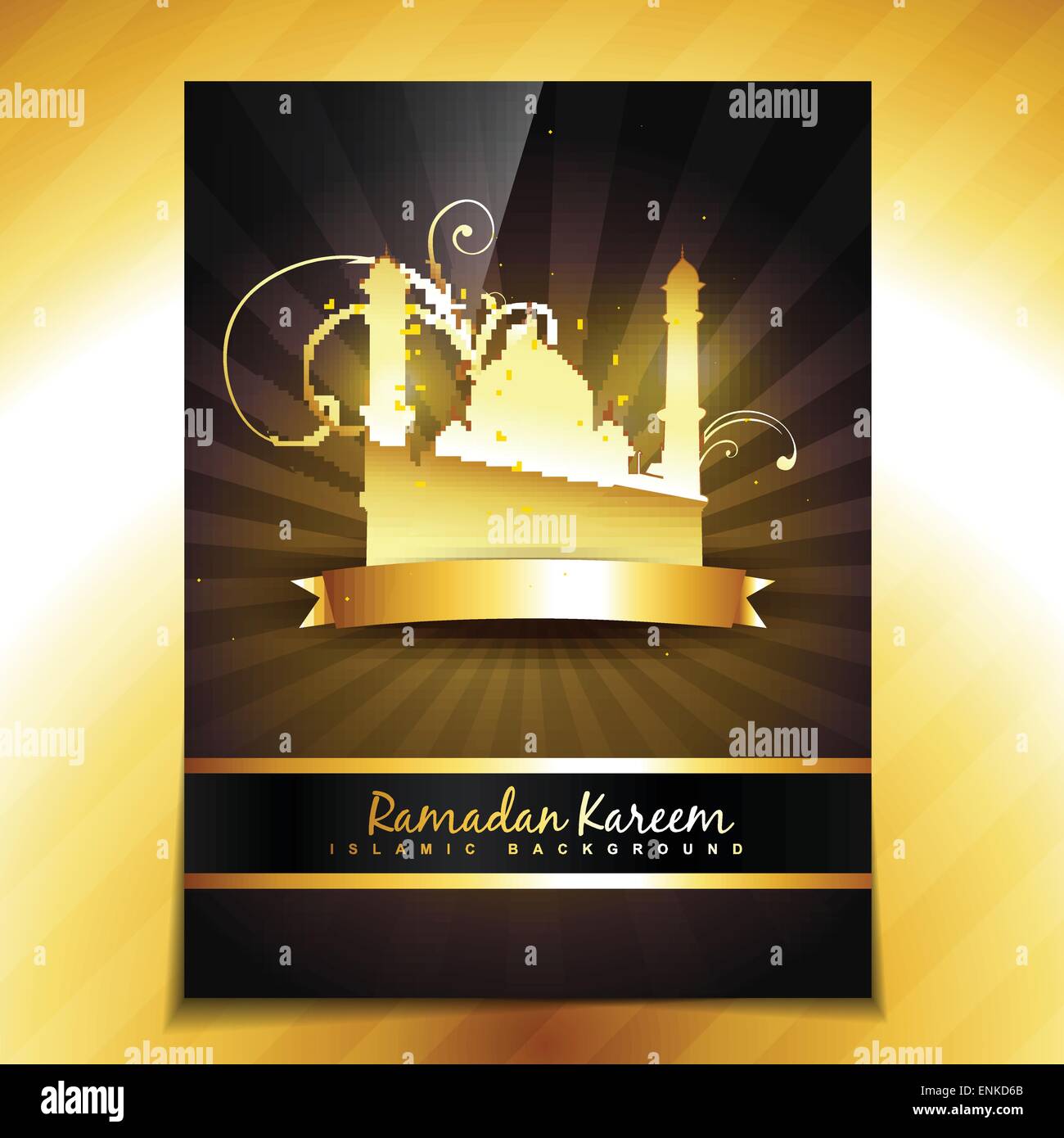 Golden template hi-res stock photography and images - Alamy