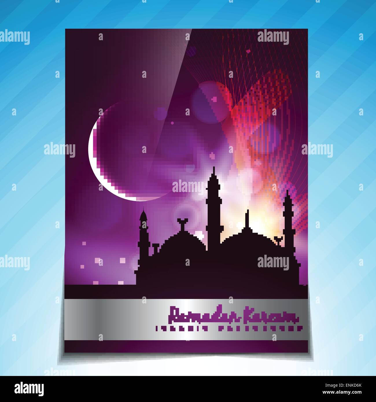 beautiful islamic festival vector template design Stock Vector Image ...