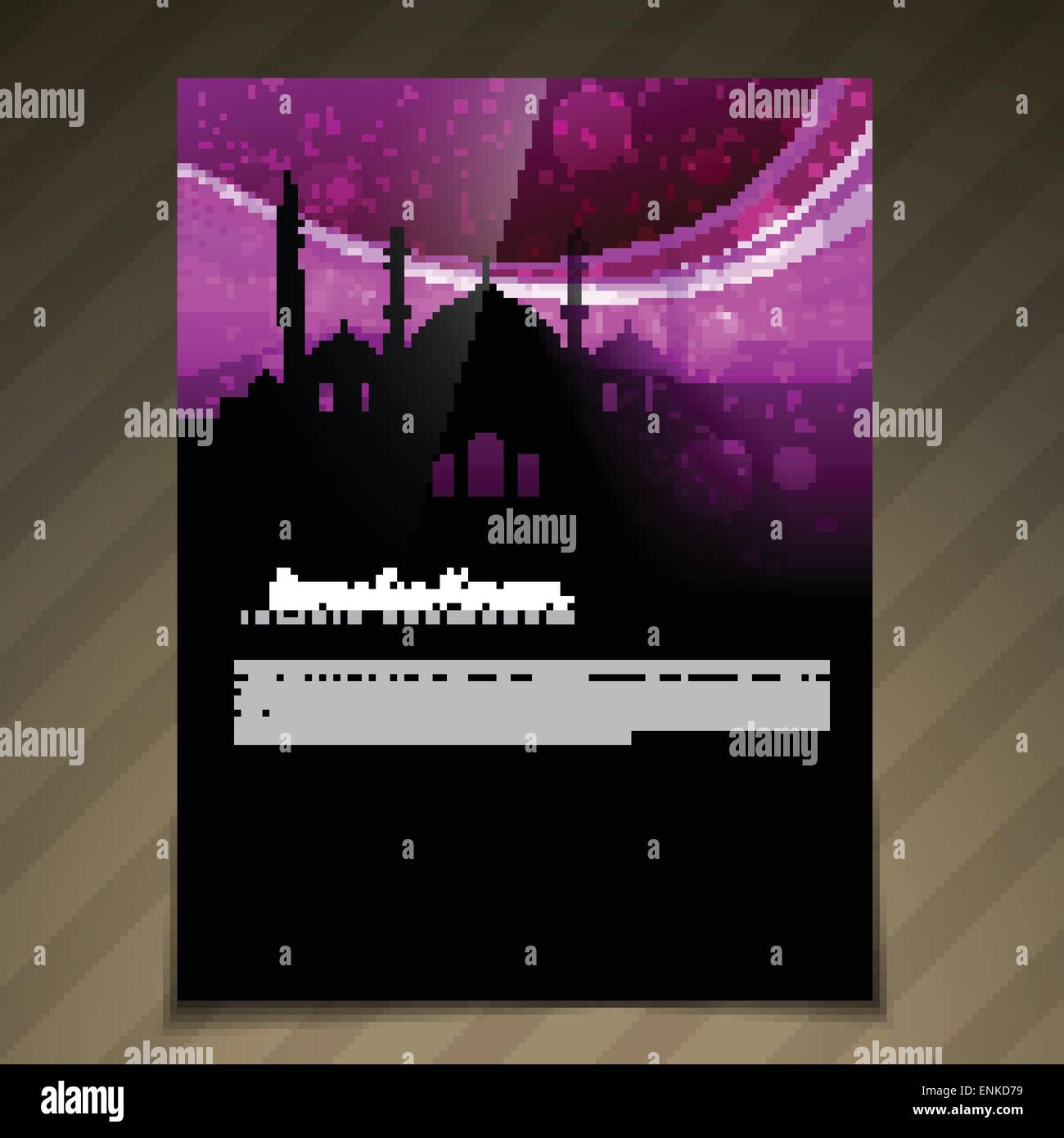 vector dark islamic background template design Stock Vector Image & Art ...