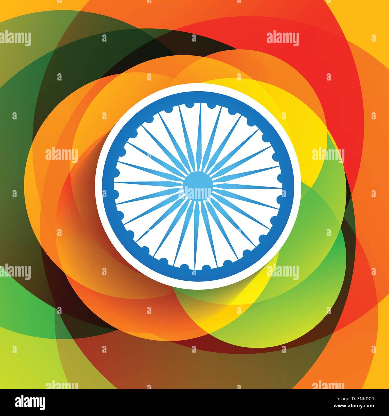 Vector indian flag design illustration Stock Vector Images - Alamy