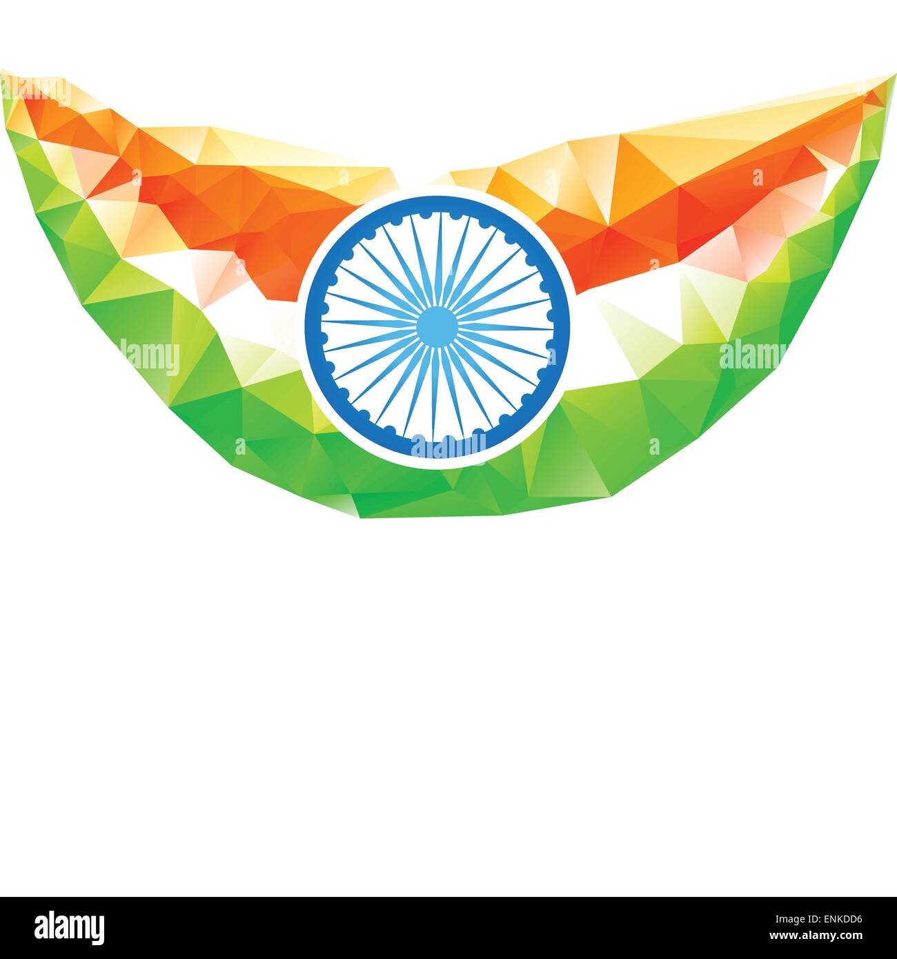 wave style vector indian flag design Stock Vector Image & Art - Alamy