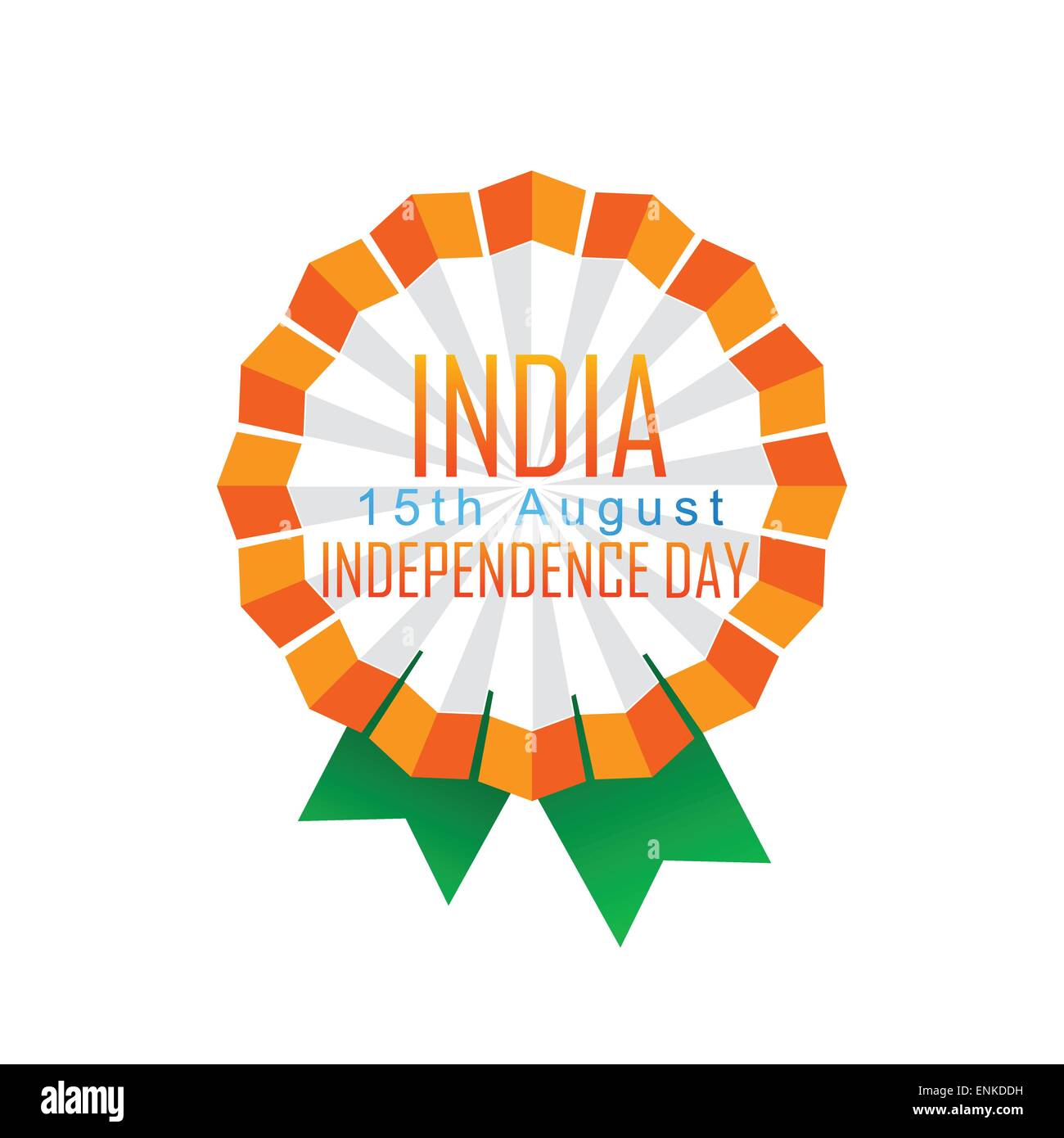 vector indian independence day badge design Stock Vector Image & Art ...