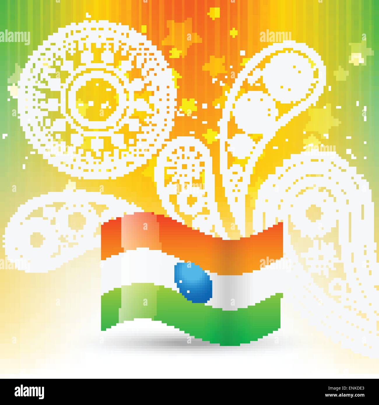 Indian flag background design space Stock Vector Images - Alamy