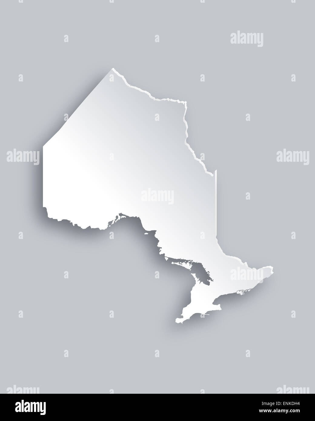 Map of Ontario Stock Photo - Alamy