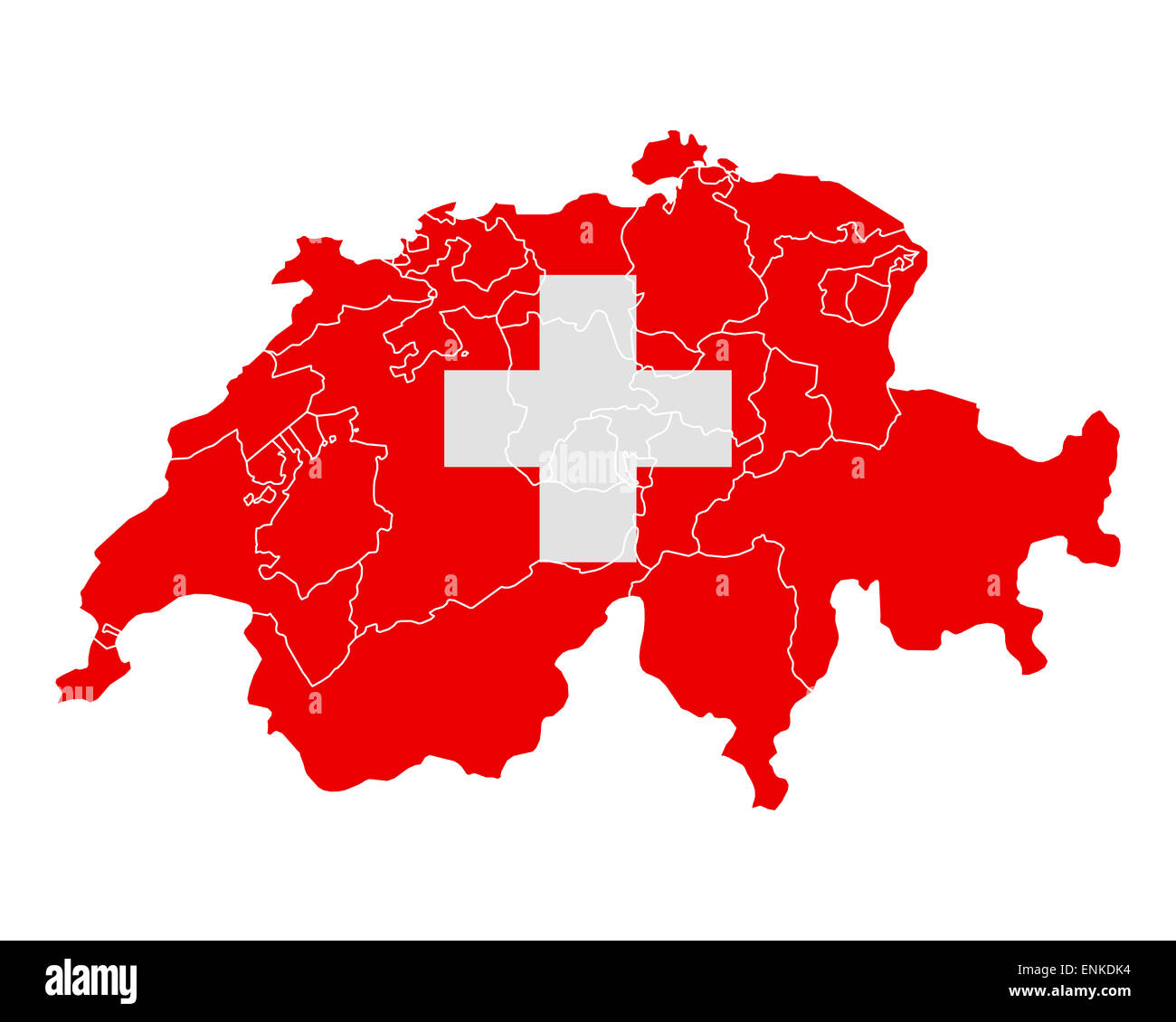 Map and flag of Switzerland Stock Photo - Alamy