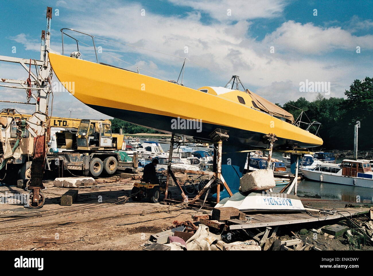 AJAXNETPHOTO. MAY, 1999. HAMBLE RIVER, ENGLAND. - PIPE DESIGN - THE ...