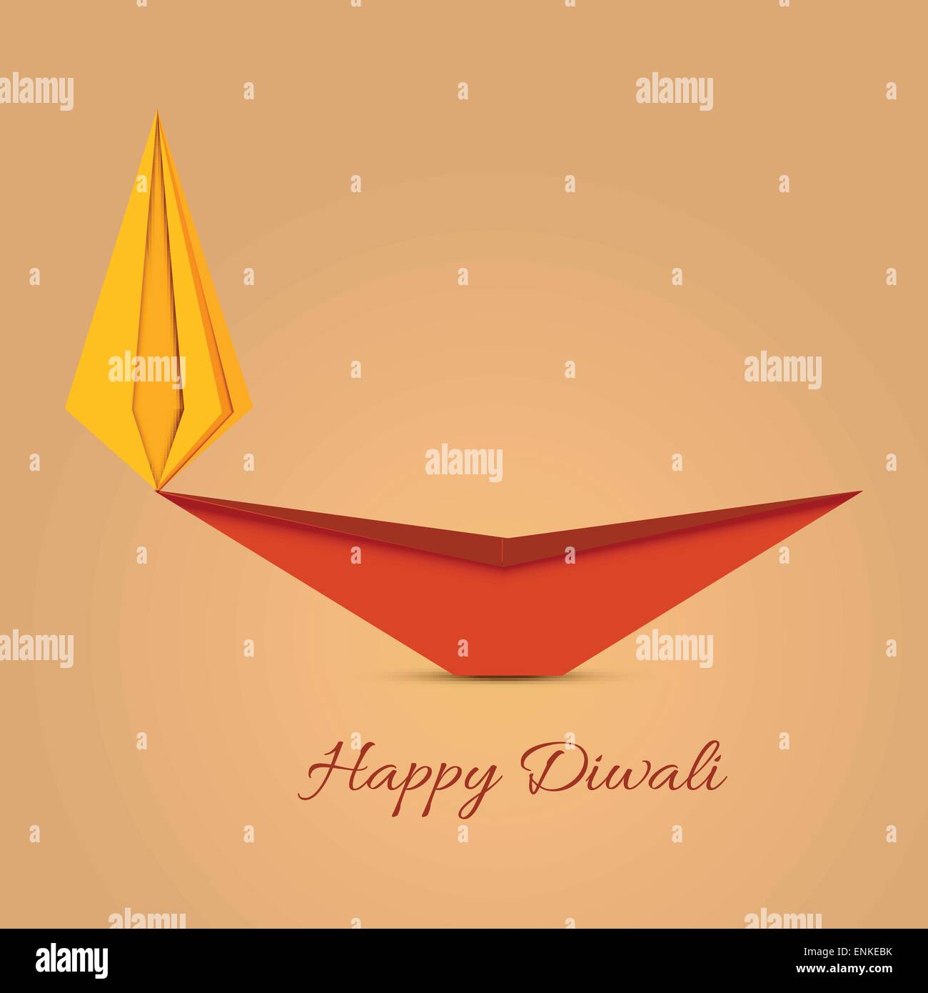 Vector diwali diya origami illustration Stock Vector Image & Art - Alamy