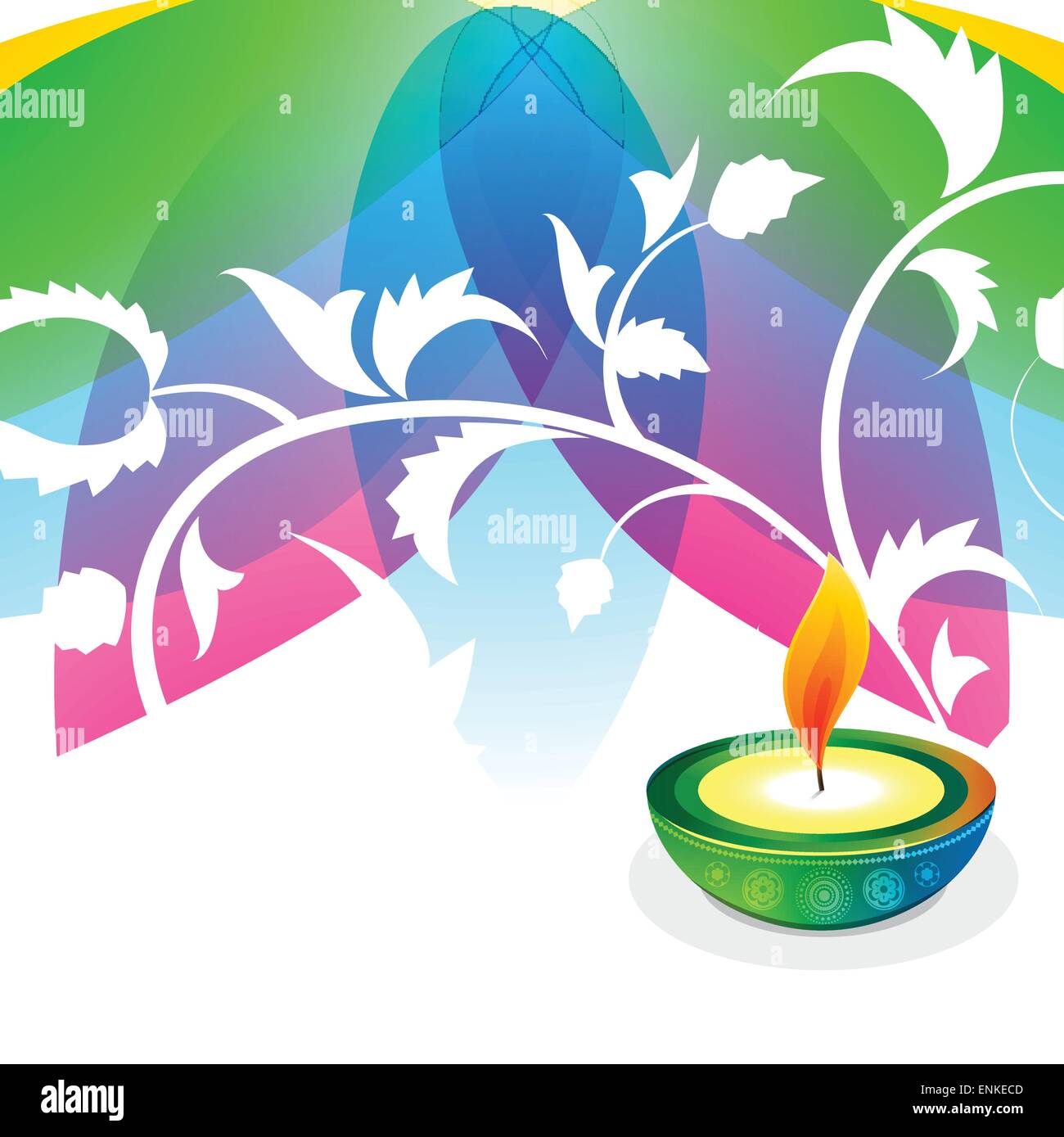 vector colorful background of diwali Stock Vector Image & Art - Alamy