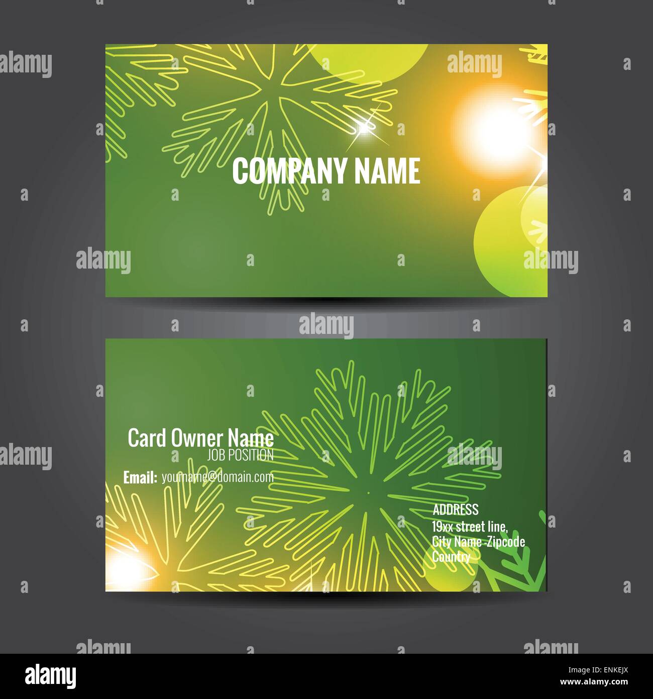 vector stylish business card template design Stock Vector Image & Art ...