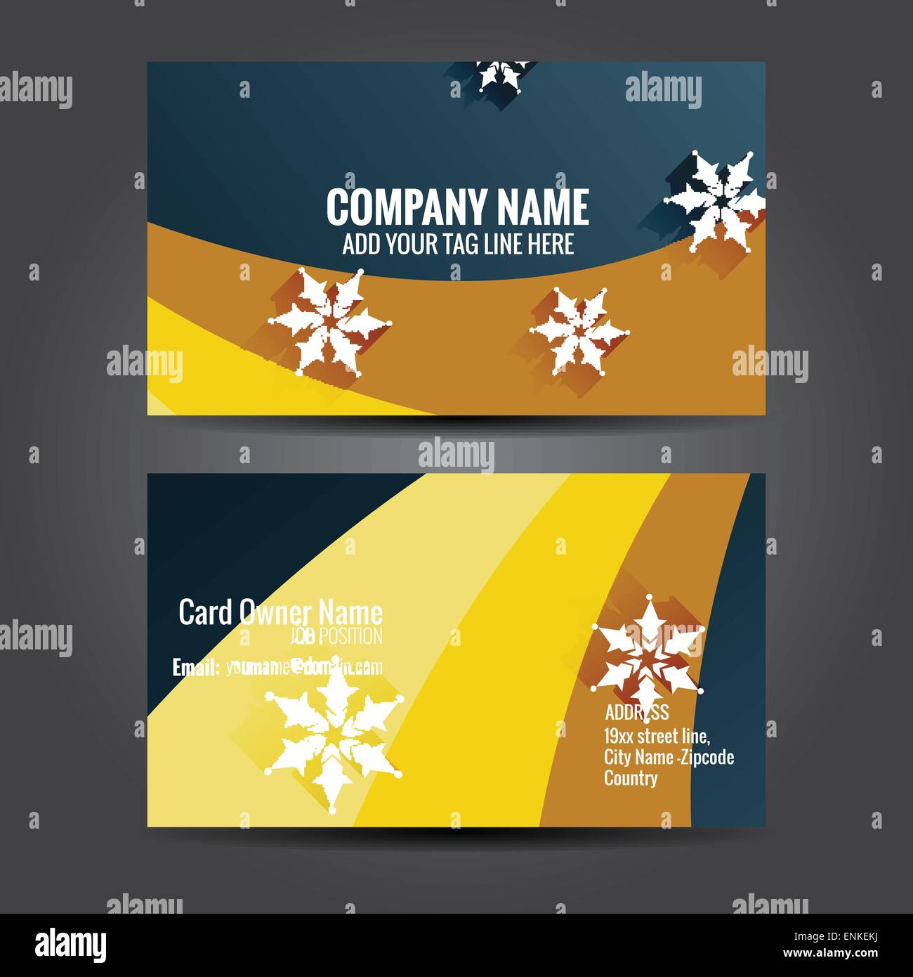 vector stylish business card template design Stock Vector Image & Art ...