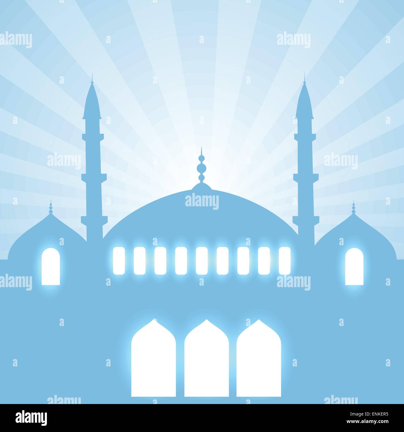 stylish glowing mosque design background Stock Vector Image & Art - Alamy
