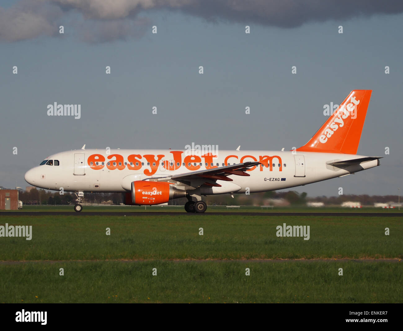 Airplane takes off during sunset hi-res stock photography and images ...