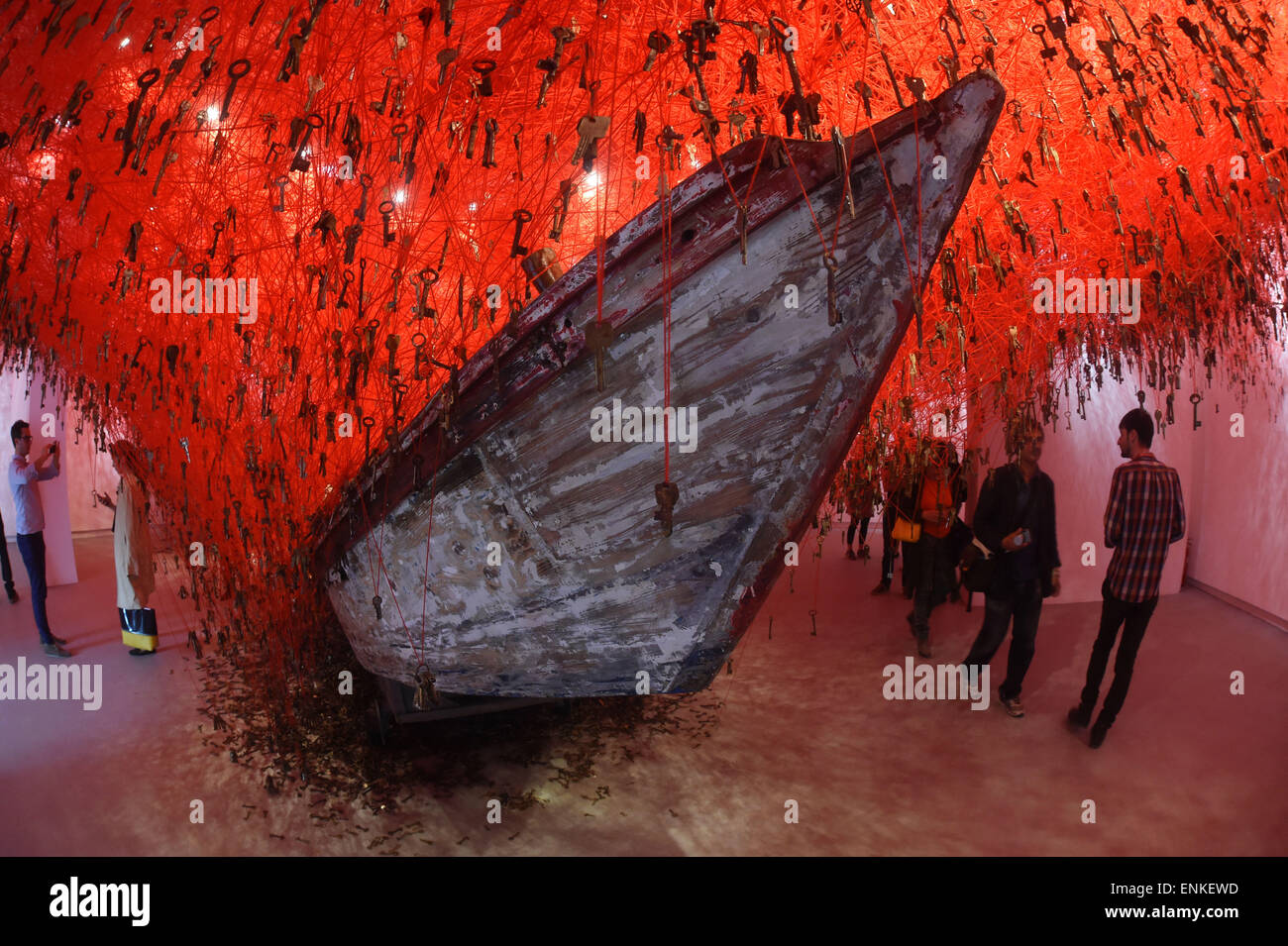 The piece 'The Key in the Hand' by Chiharu Shiota can be seen in the ...