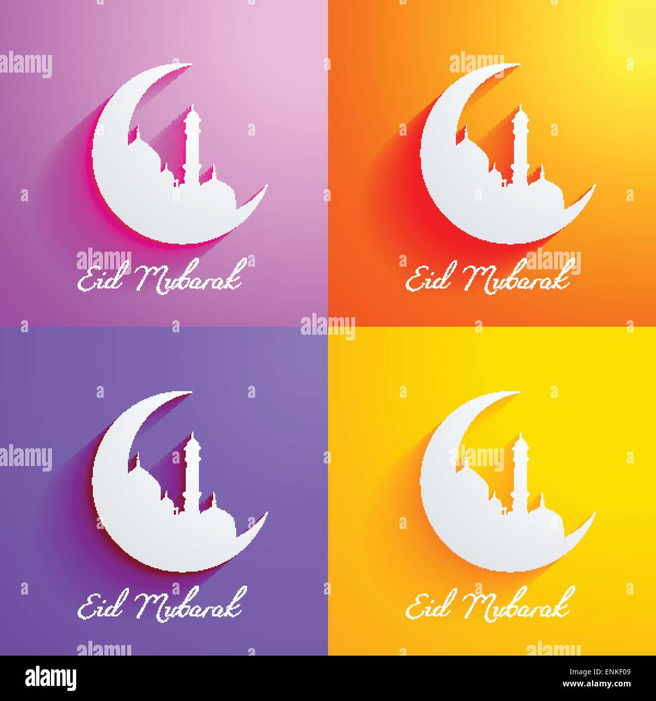 vector set of islamic eid festival design Stock Vector Image & Art - Alamy