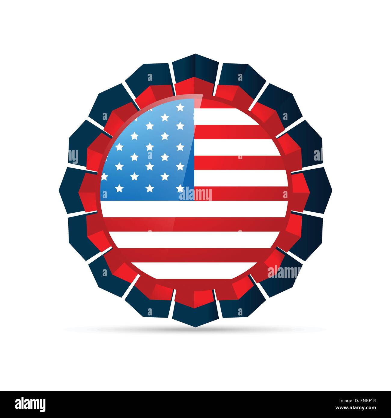 vector american flag design illustration Stock Vector Image & Art - Alamy